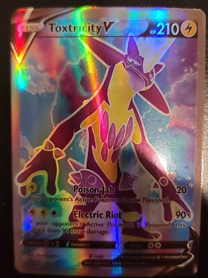 Toxtricity V 182/192 Poison Jab Full Art Ultra Rare Pokemon Card Mint w ...