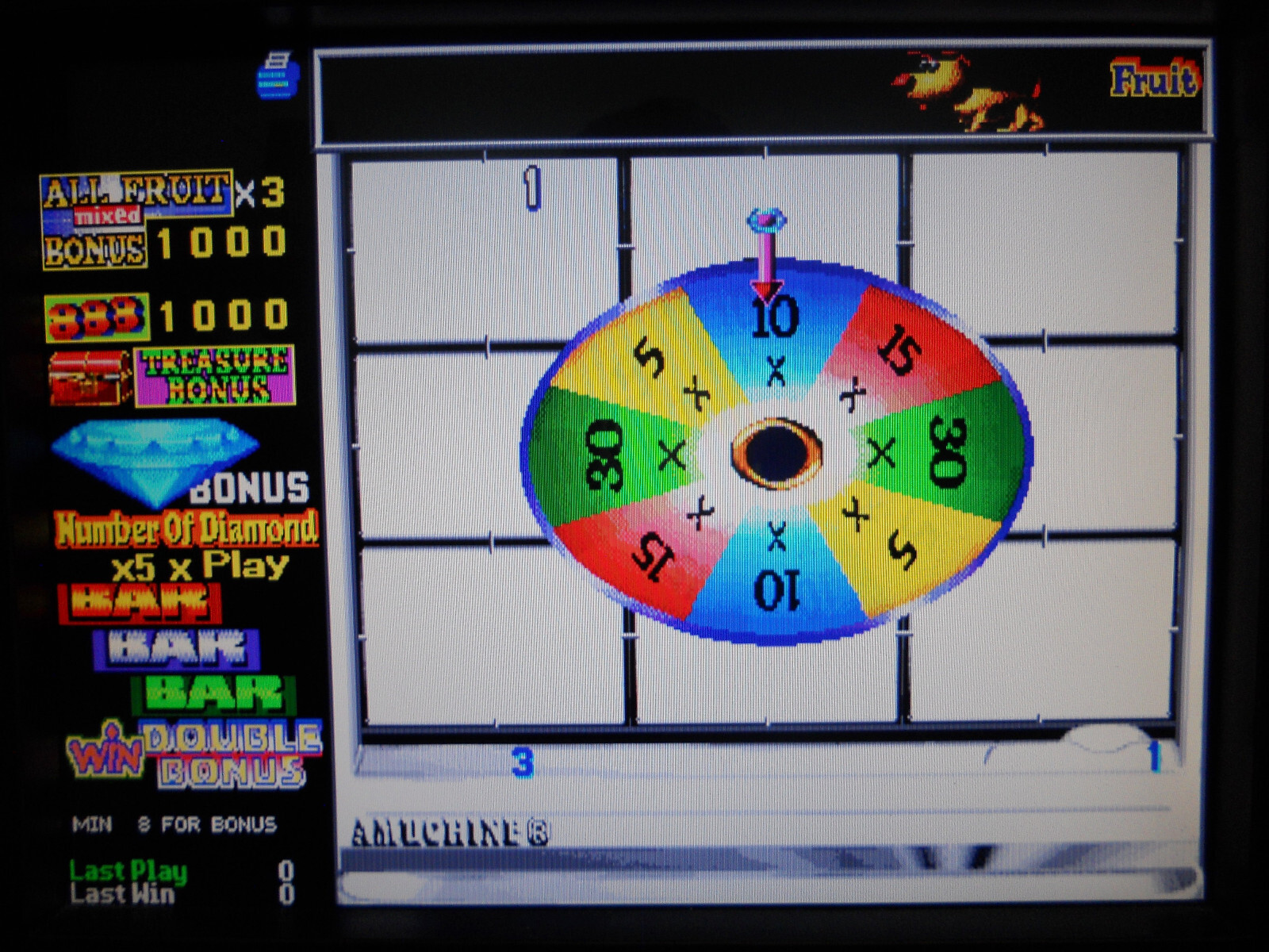 FRUIT BONUS 2000 / NEW CHERRY 2000 by AMCOE 8 LINER CHERRY MASTER CGA ...