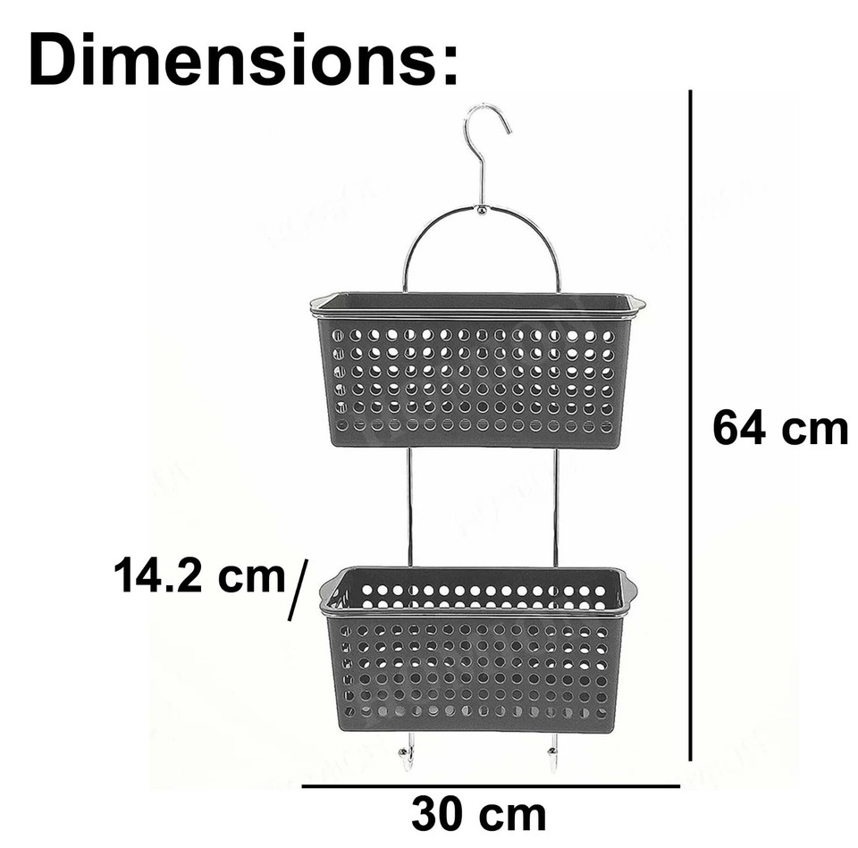 Hanging Over Door Screen Shower Caddy Bathroom Storage Rack Tidy Modern ...