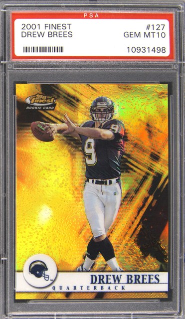 2001 Topps Finest - #127 Drew Brees /1000 (RC) for sale online | eBay