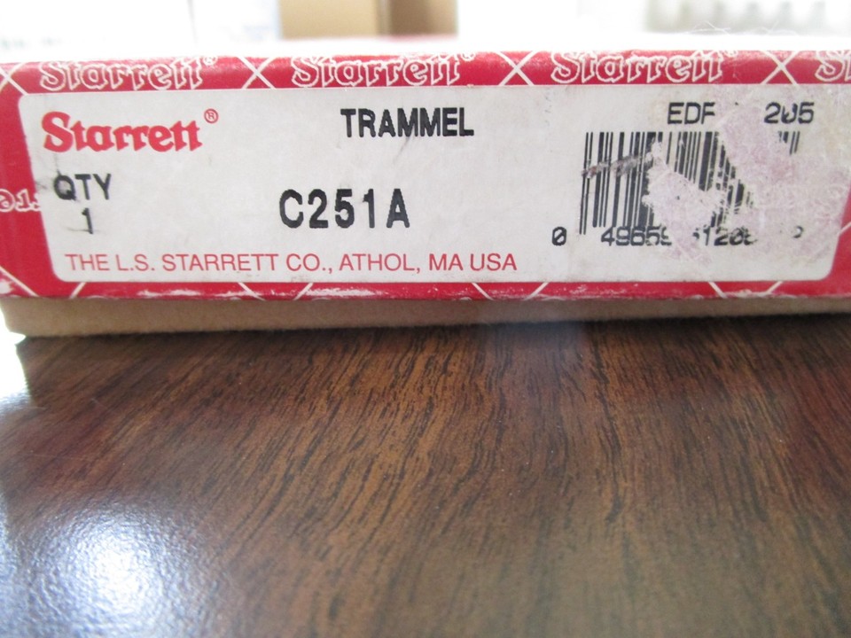 Starrett C251A 10.5" Steel Beam Trammel Set with 4 points 251 CLEAN ...