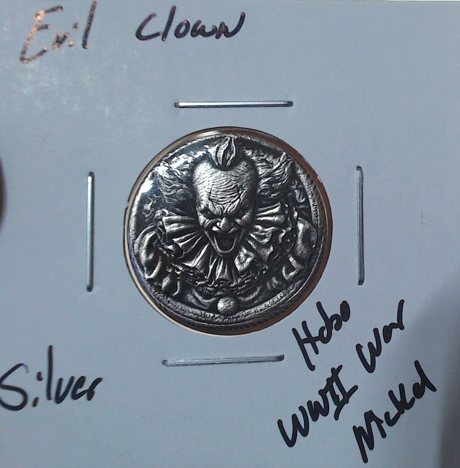 HOBO Evil Killer Clown Pennywise Made A From REAL WWII Silver War ...