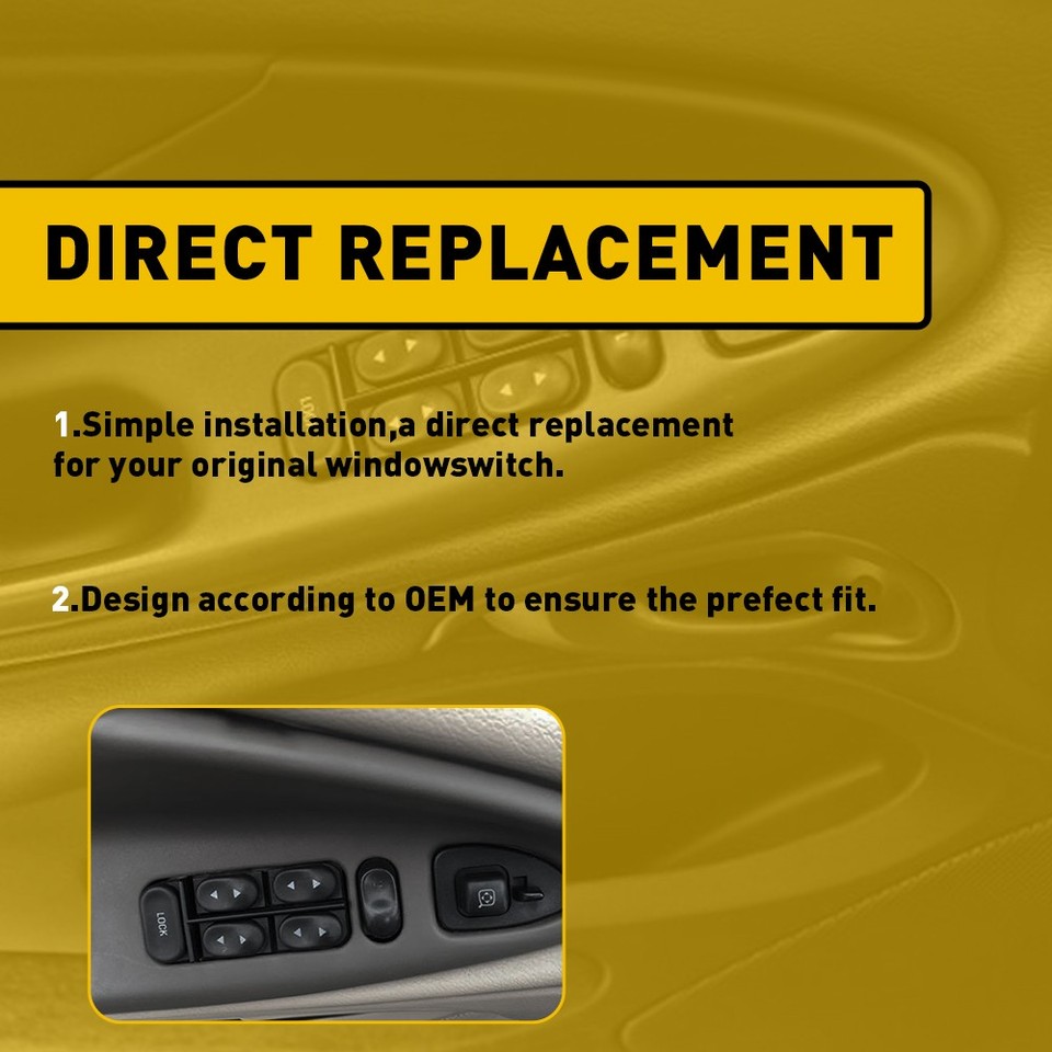 FOR 94-04 MUSTANG CONVERTIBLE DRIVER SIDE MASTER POWER WINDOW CONTROL ...