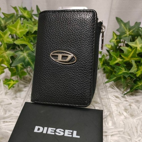 DIESEL Key Case Black D Logo Diesel Coin Case Black Leather | eBay
