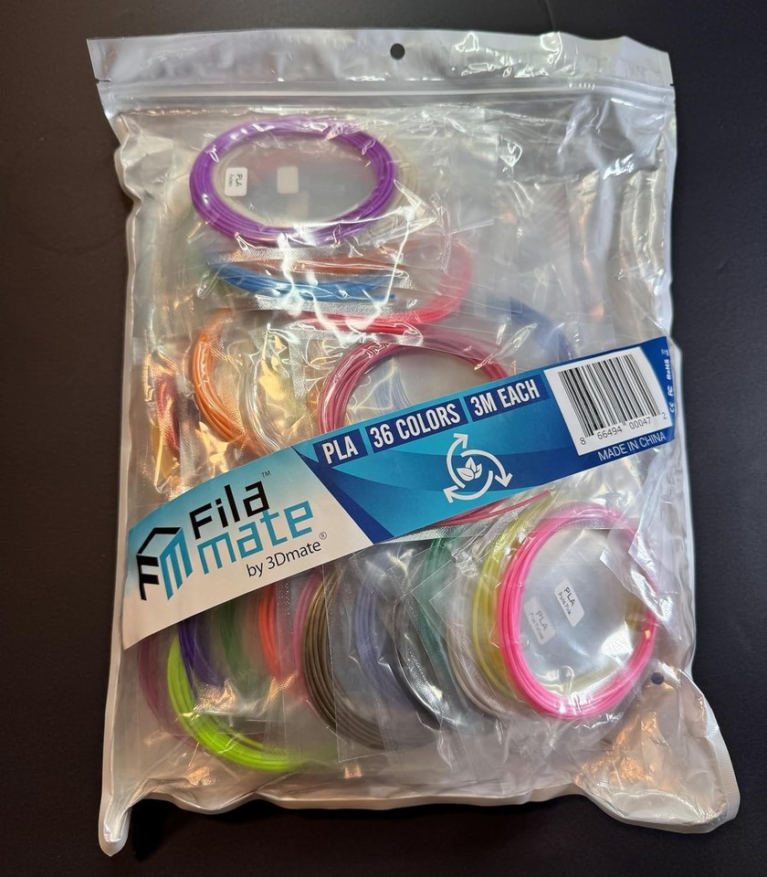 3D Pen Filament with Silicon Design Mat and Compatible Stencils Book ...