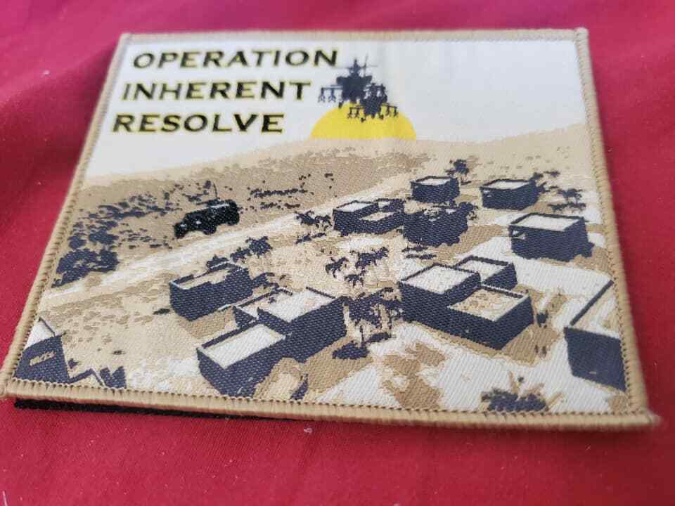 OPERATION INHERENT RESOLVE HOOK LOOP WOVEN 4" OIR PATCH | eBay