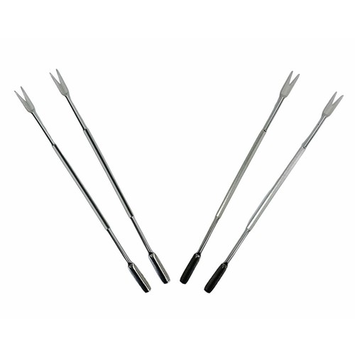 6.8" Stainless Steel Seafood Forks Crab Forks Seafood Tool Crab Legs ...