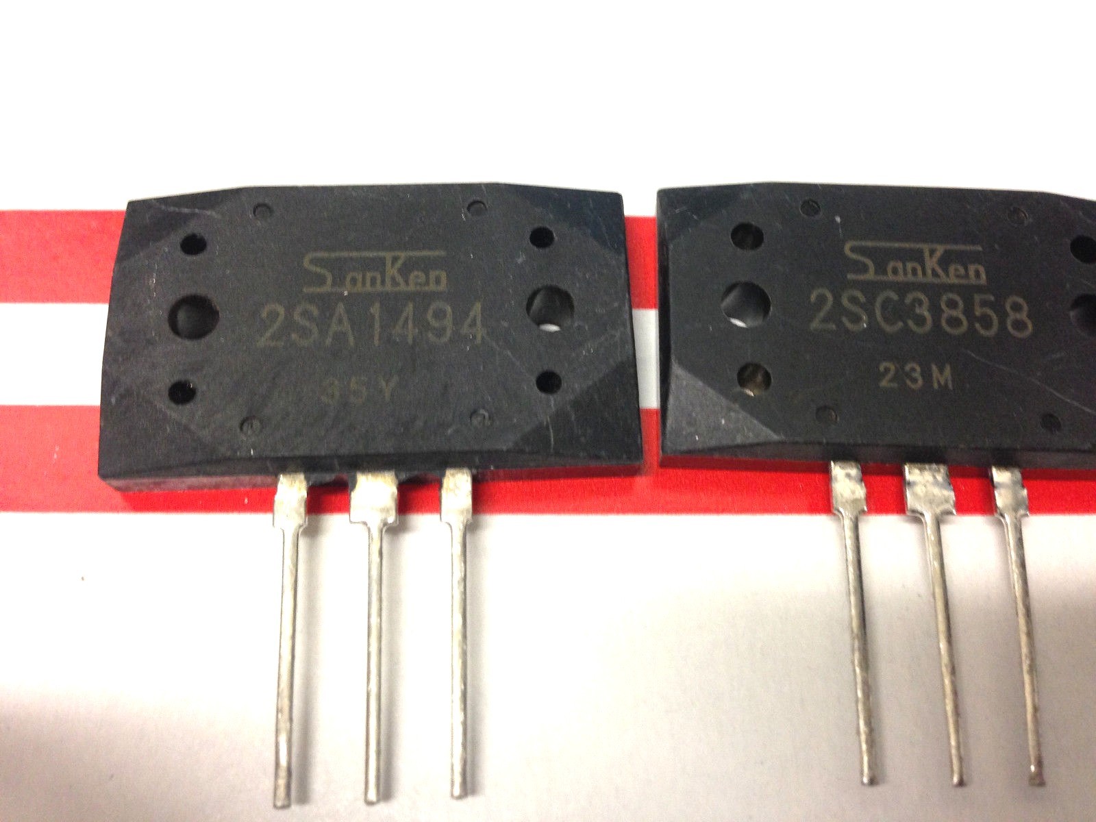 2SA1494 + 2SC3858 PNP + NPN Transistor 200V 17A 200W 20MHz BY SANKEN | eBay