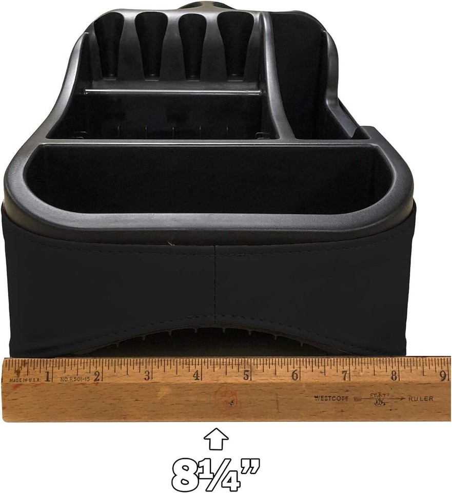 NEW Clutter Catcher Universal Floor Console Organizer Black 14¾" L x 8¼ ...