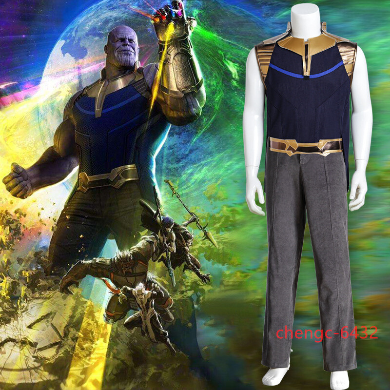 Avengers：infinity War Thanos Cosplay Men Costumes Vest Halloween ...