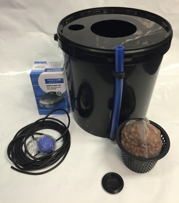 Bubbler, Oxy Pot, DWC System 20L 20 Litre Inc Clay Pebbles & Air Pump ...