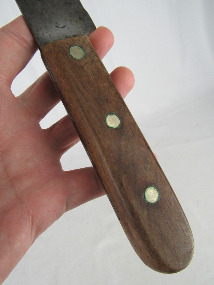 LARGE Butcher Knife 15.5" Vintage DEXTER 32910 Carbon Steel PRIMITIVE ...