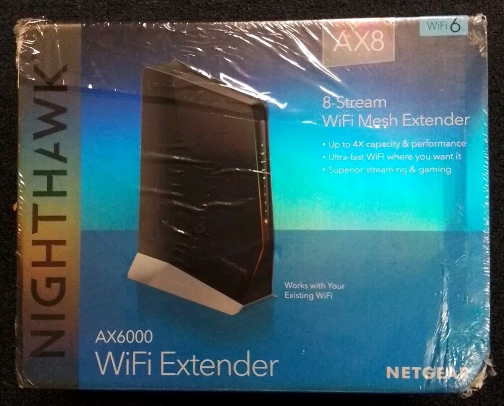 NETGEAR Nighthawk AX8 8-Stream WiFi 6 Mesh Extender (EAX80-100NAS) for ...