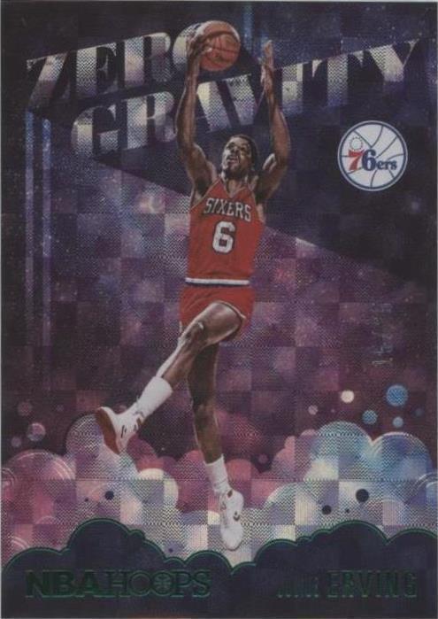 2020-21 Panini NBA Hoops - Zero Gravity Julius Erving #2 Hyper Green ...