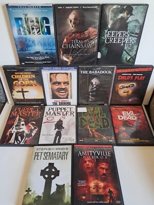 Mixed Lot of 13 Horror DVDs Classic Scary Movies Collection Gore Cult ...