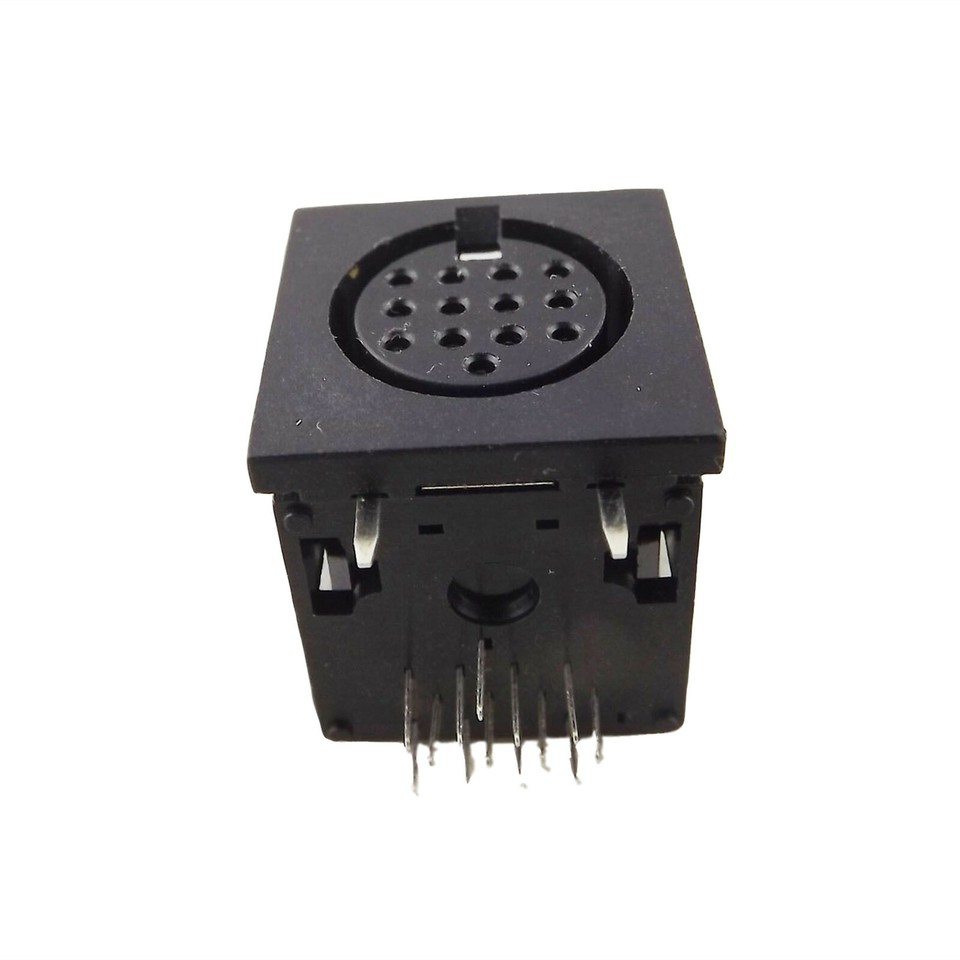 1pcs DIN 13 Pin Circular Jack Female Panel Mount PCB Mount Connector ...