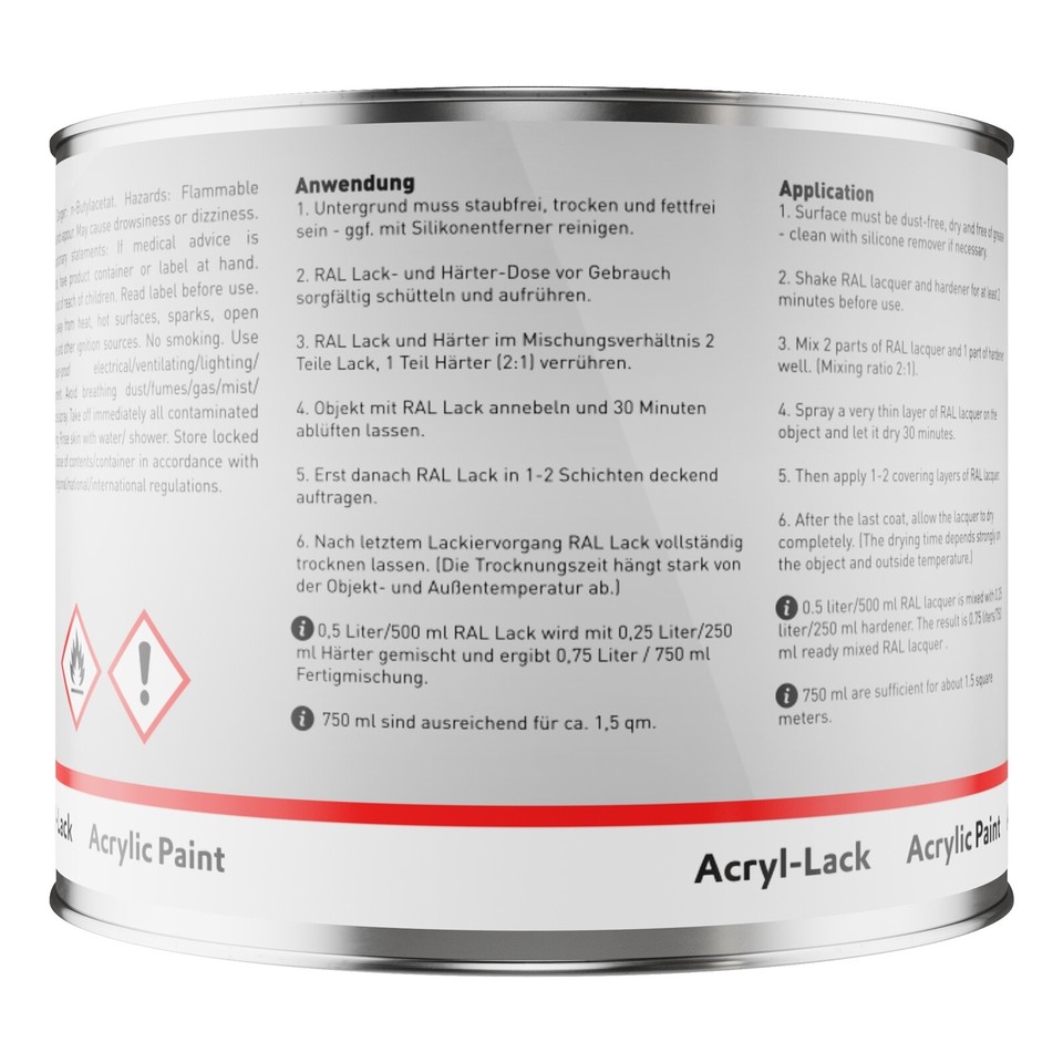 Pantone 7484C Dark Green Acryl Lack matt 0,75 Liter 750 ml Dose inkl ...