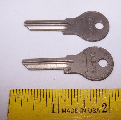 2 Vintage Yale DE SOTO DPCD Key Blanks | eBay