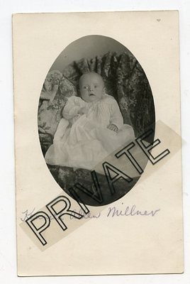 Real Photo Postcard - MILLNER Family - Mother Writes, he is not very ...