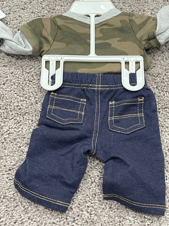 CARTER'S Newborn “Little Brother" BROWN Long Sleeve Pant & Bodysuit ...