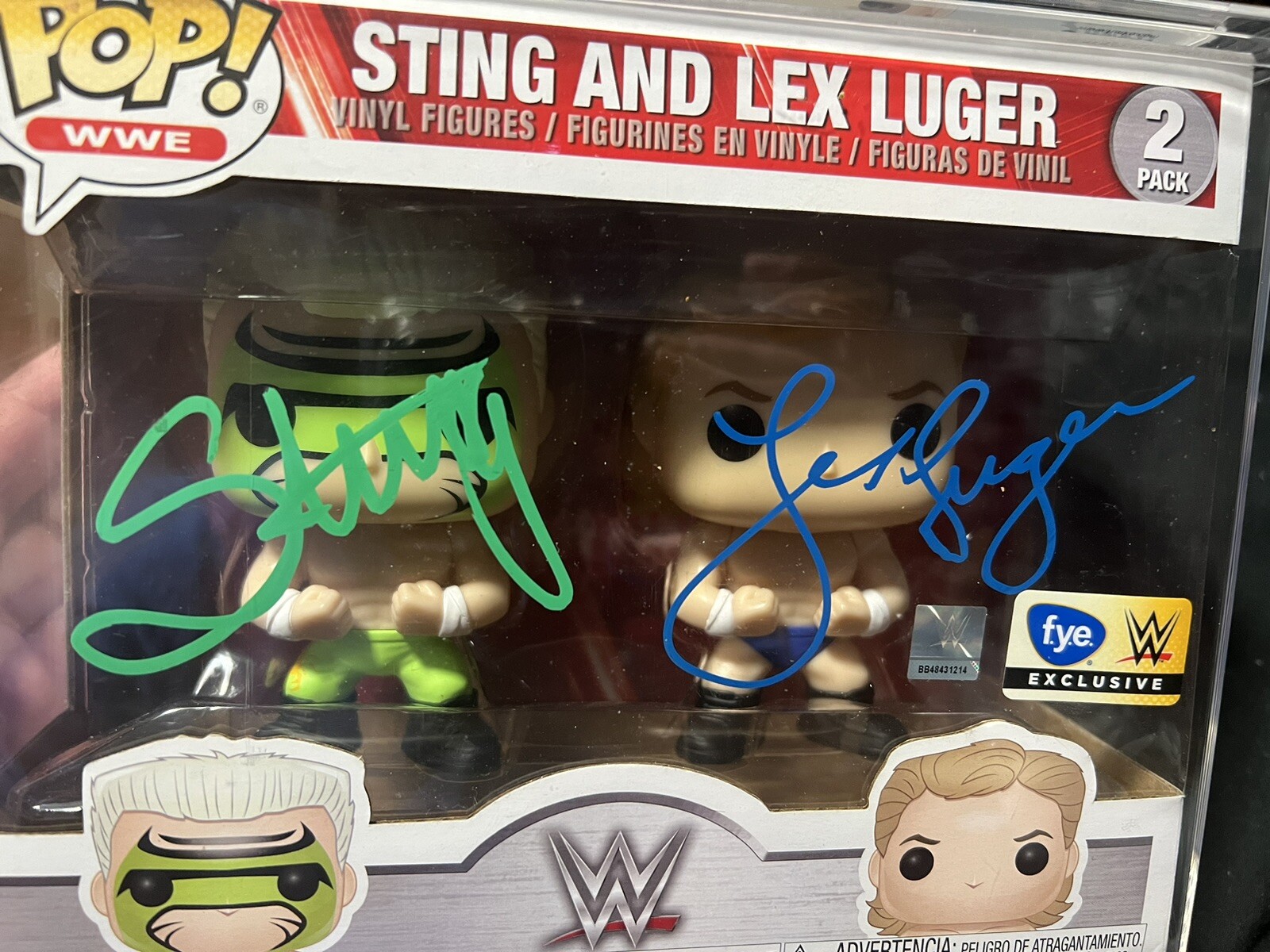 AUTOGRAPHED STING AN LEX LUGER FUNKO POP FYE EXCLUSIVE (VAULTED) | eBay