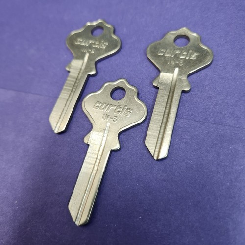 Lot of 3 Curtis Key Blanks IN3 / IN36 Ilco 5-Wafer Cabinet Key | eBay