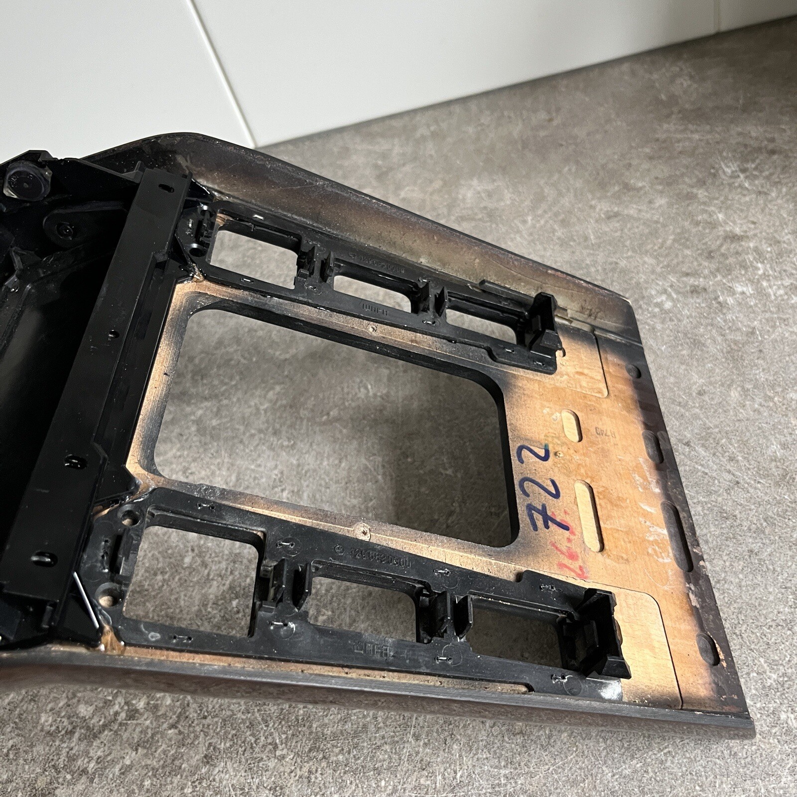 Mercedes R129 SL500 center console 300SL BURL WALNUT HOLZ mittelkonsol ...