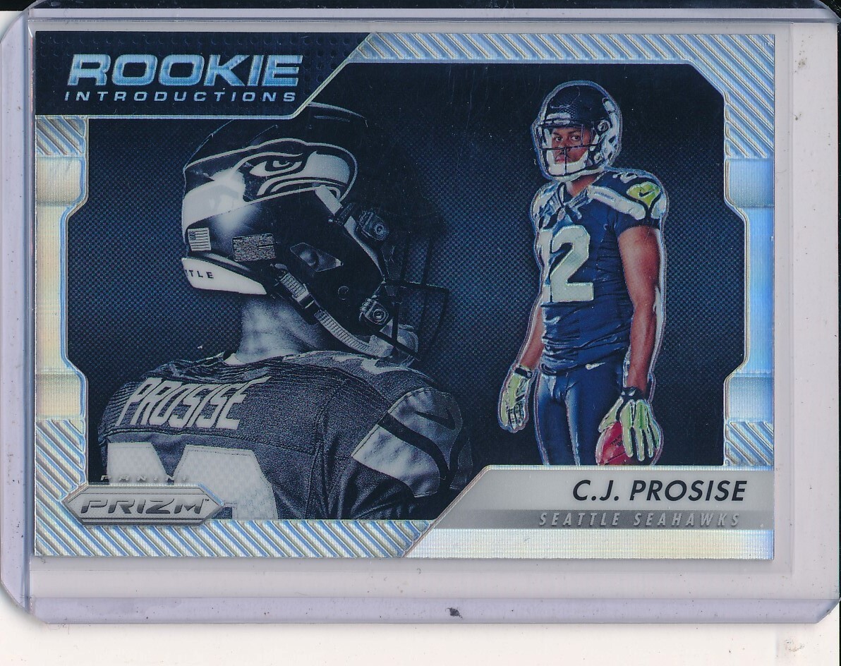 CJ PROSISE 2016 PANINI PRIZM ROOKIE INTRODUCTIONS SILVER PRIZMS RC #16 ...