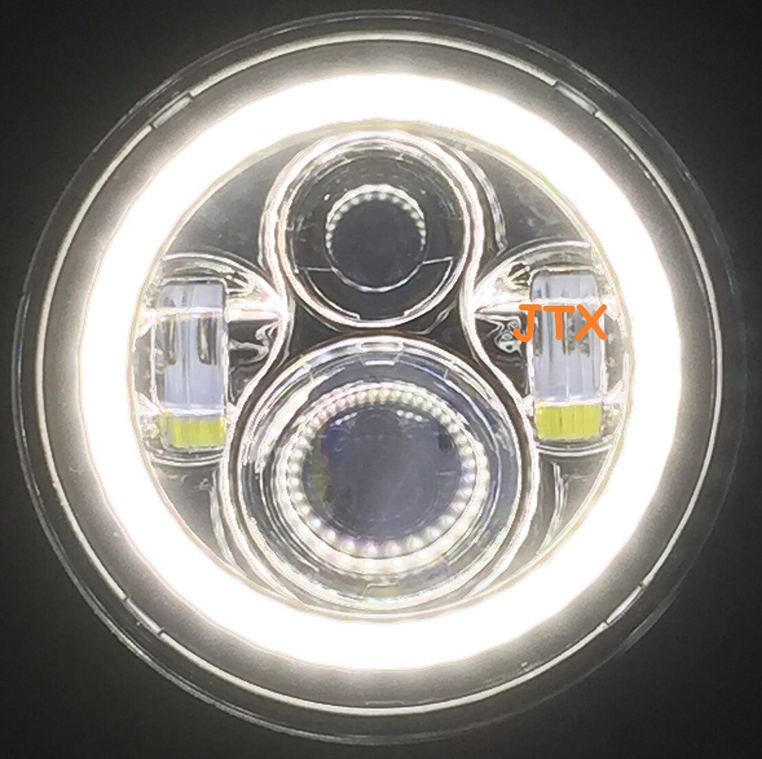 7" JTX LED RED WHITE Lights Chev Chevy K5 K10 K20 Blazer Suburban Pick ...