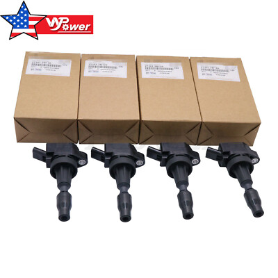 GENUINE 4Pcs Ignition Coils For 2015-23 Hyundai Kia 1.6L Turbo ...