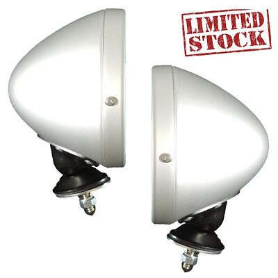 Pair Spun Raydot Style Classic Racing Mirror Convex For Ford Mustang ...