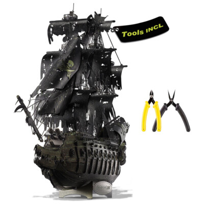 Piececool 3D Model Kits For Adult The Flying Dutchman Metal Puzzle Tool ...