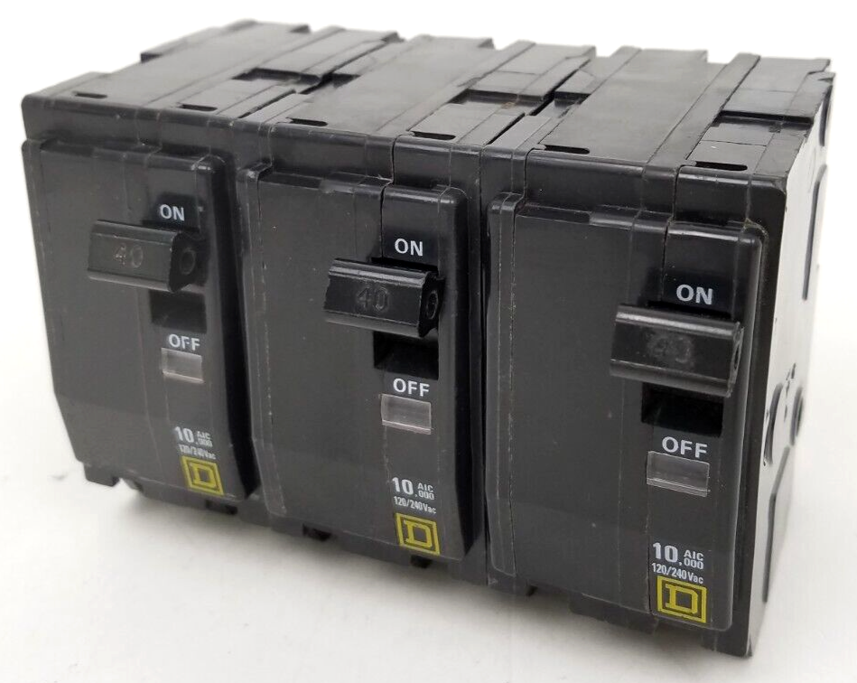 Lot of 3 QO240 Square D QO Circuit Breaker *NEXT DAY OPTION* | eBay