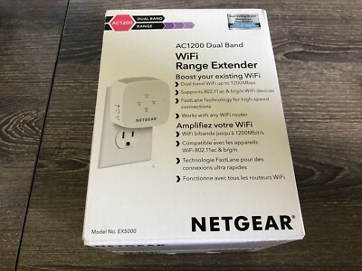 Netgear AC1200 Dual Band Wifi Range Extender (EX5000-100CNS) | eBay