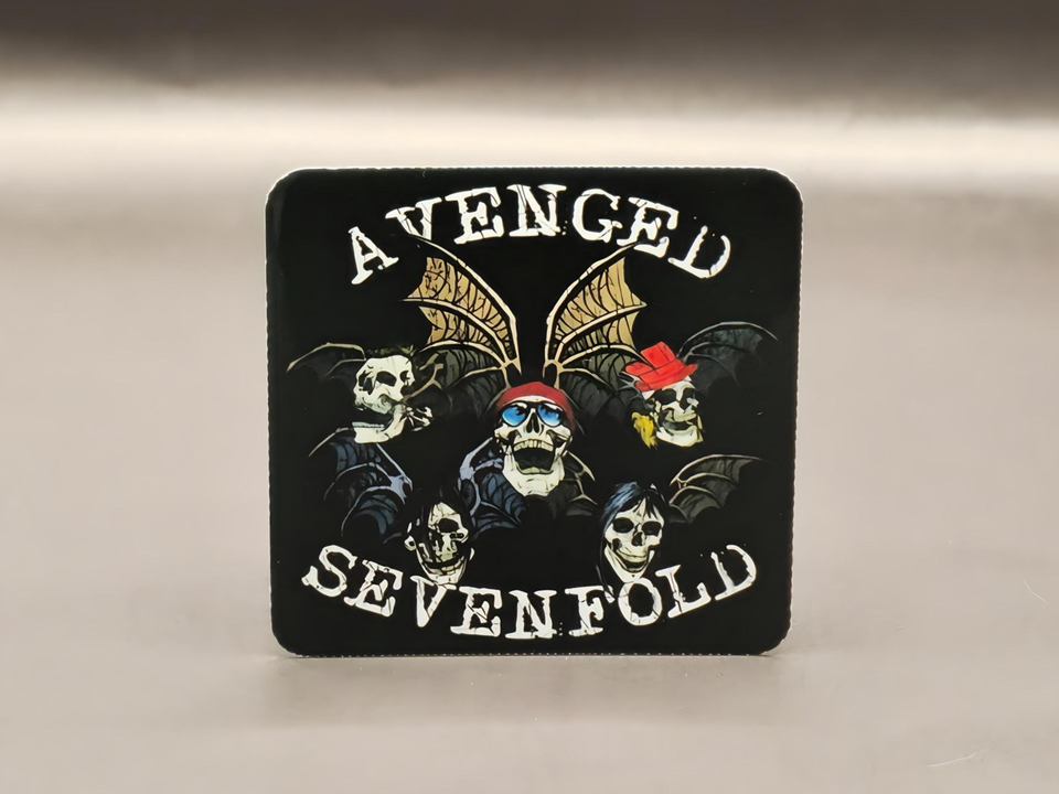 Heavy Metal Stickers Deathbat Skull Vinyl Decals Art Rock Band Avenged ...