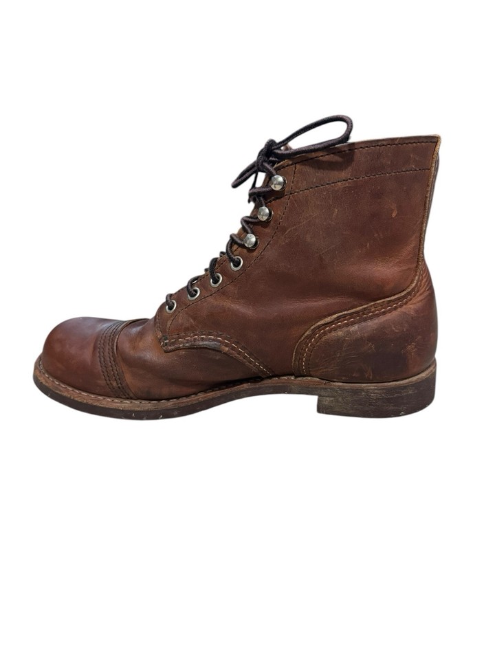 Red Wing Iron Ranger Copper Rough & Tough Boots Men’s 8D 8085 Brown ...