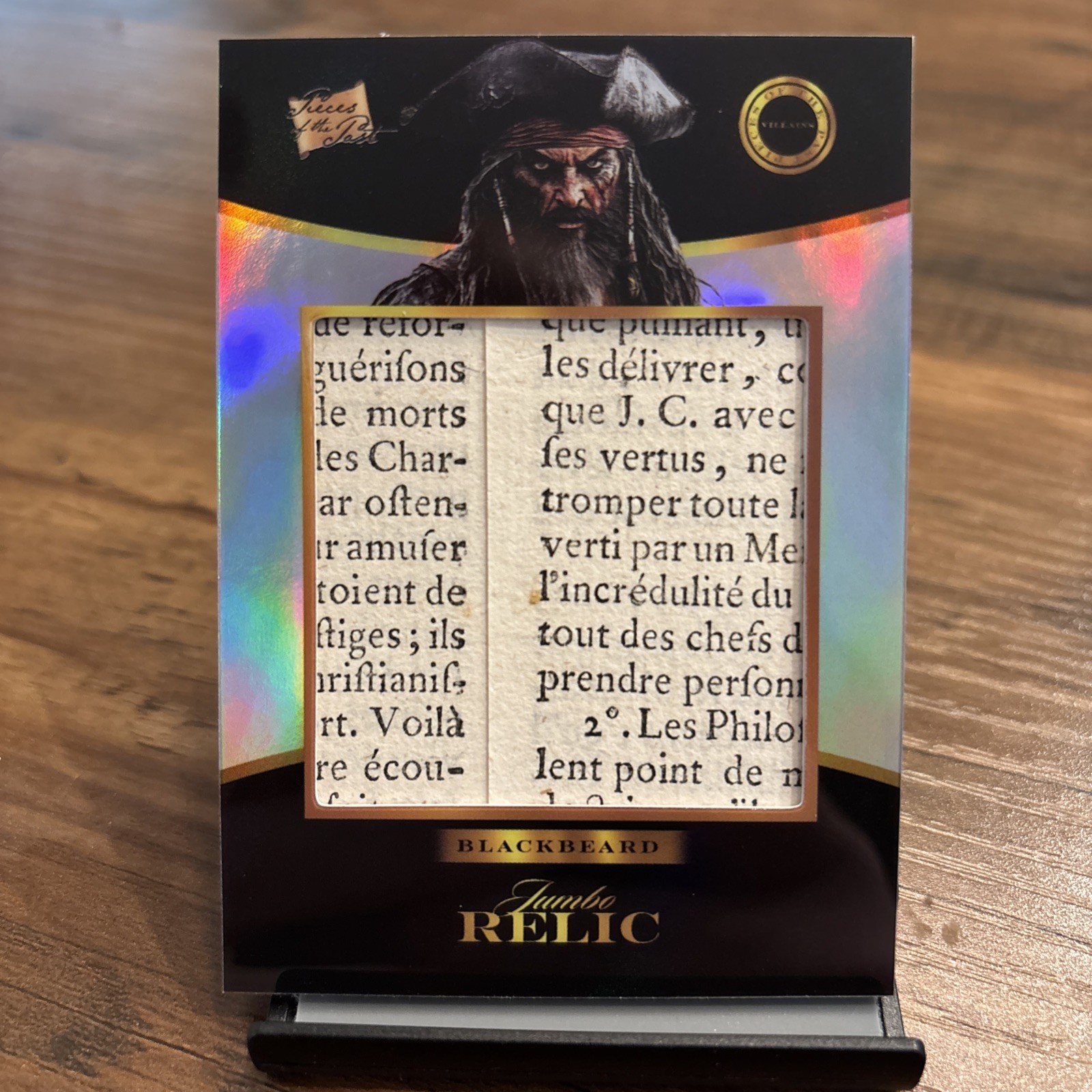 2025 Pieces of the Past Villains Edition BLACKBEARD Jumbo CLOTH Relic ...