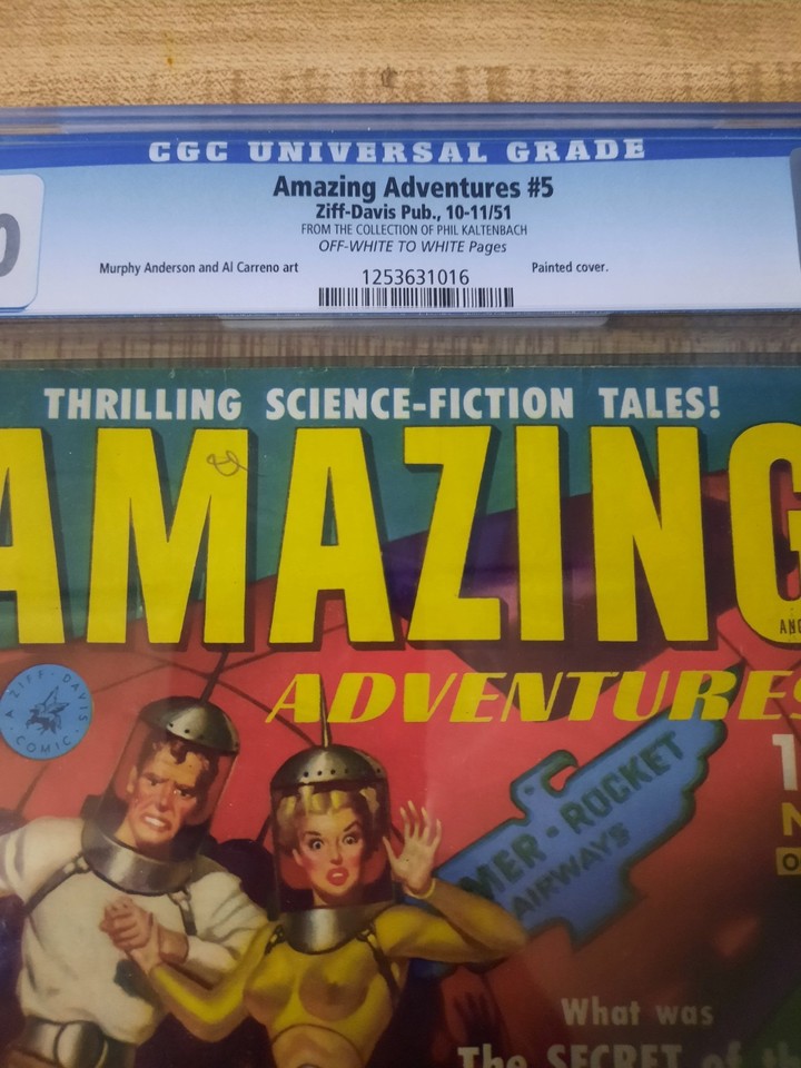 Amazing Adventures #5 CGC 5.0 Pre-Code Ziff-Davis Pub 1951 Kaltenbach ...