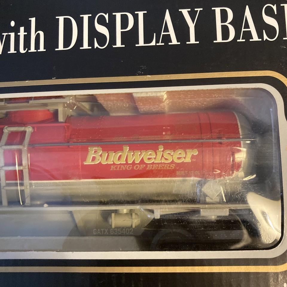 K-line K-635402 Budweiser Beer Tank Car Bank with Display Base New in ...