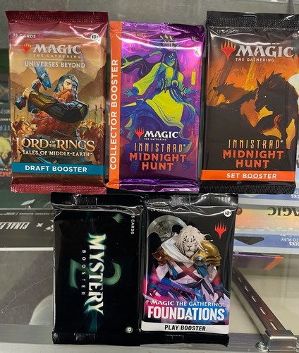 Magic The Gathering Sealed Booster Packs And Collector Booster Lot (5 ...