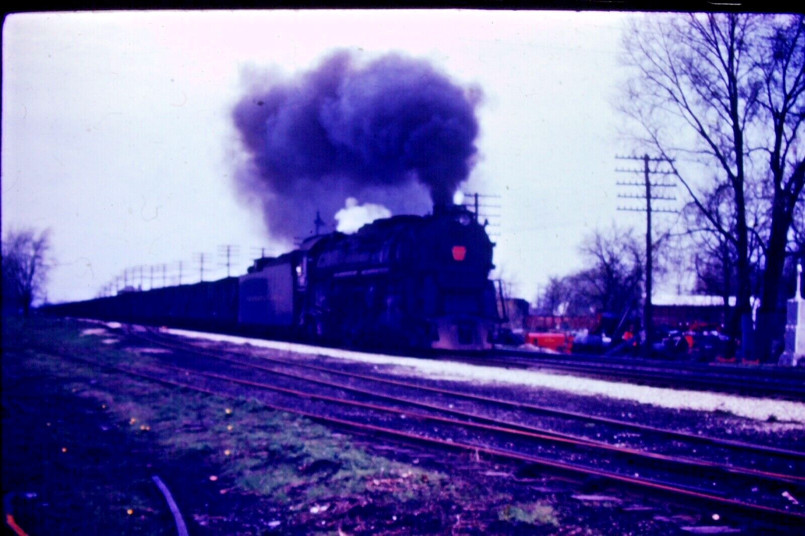 Kodachrome Original Slide Pennsylvania Railroad K-4 Steam Engine # ...