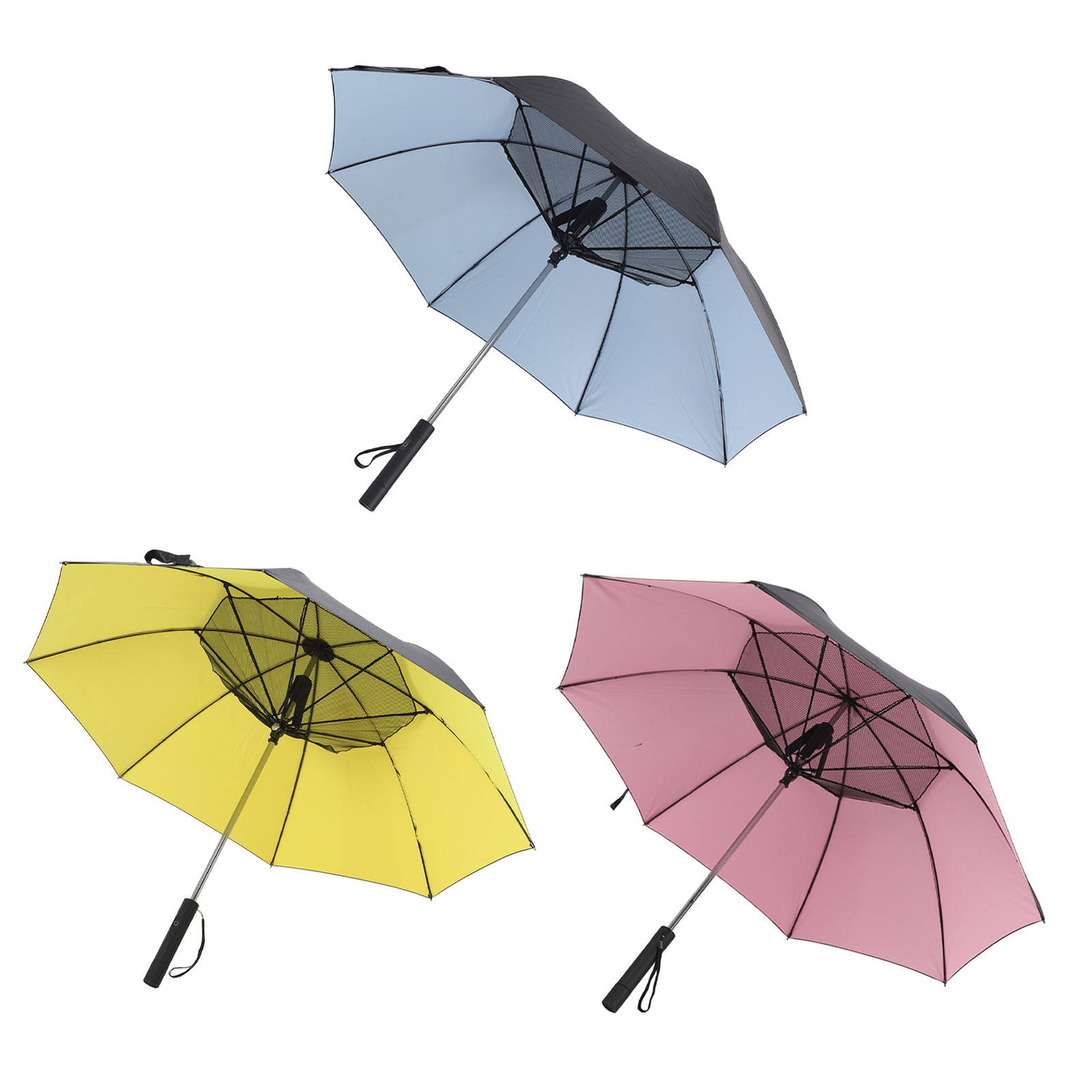 Misting Umbrella with Fan Cooling Fan Sun Umbrellas for Sun Protection ...