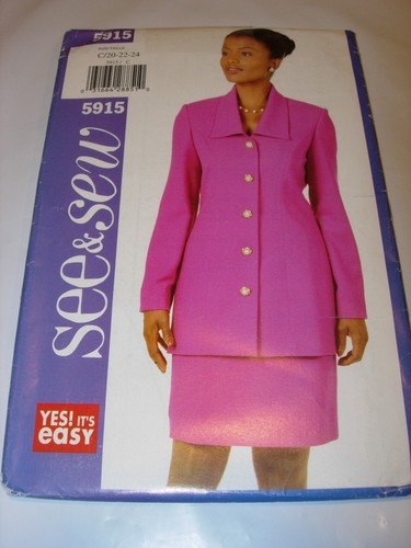 WOMENS UNCUT BUTTERICK Sewing Pattern 5915 MOTHER OF THE BRIDE SUIT ...
