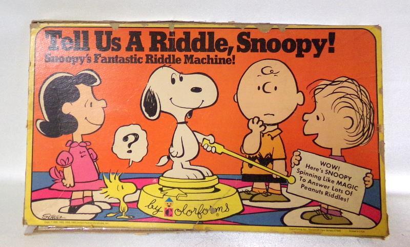 Tell Us A Riddle Snoopy Board Game | eBay