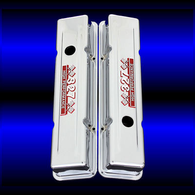 Chrome Factory Height 327 Valve Covers for Small Block Chevy 327 ...
