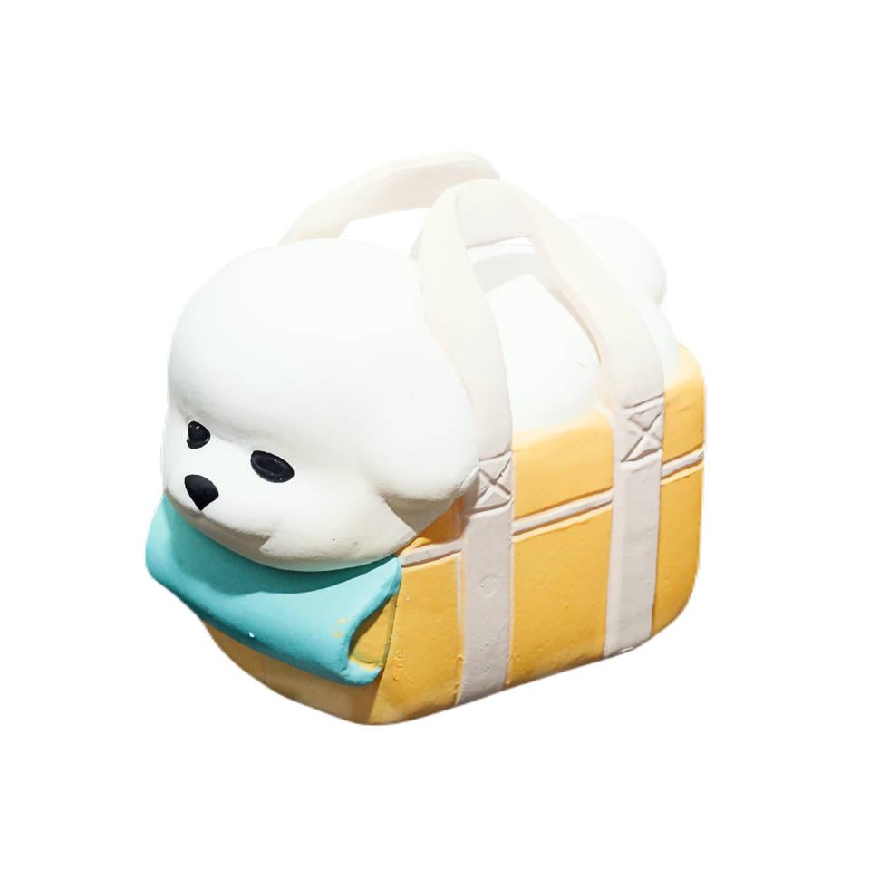 Blind Box Bag Surprise Cute White Bichon Frise Dog 1 Random Pet Figure ...