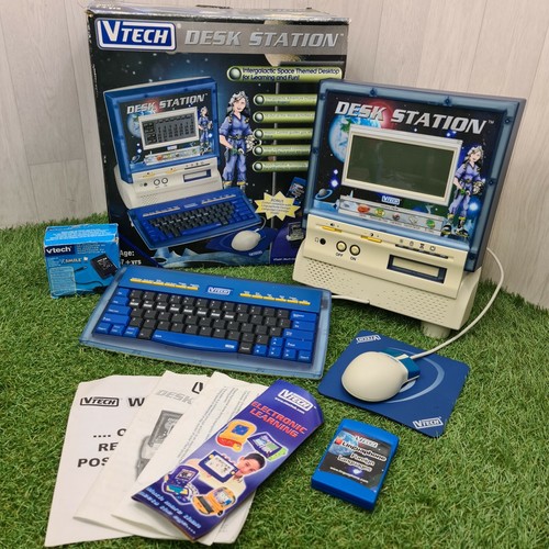 Vintage Vtech Desk Station Kids PC Desktop Computer Boxed with ...