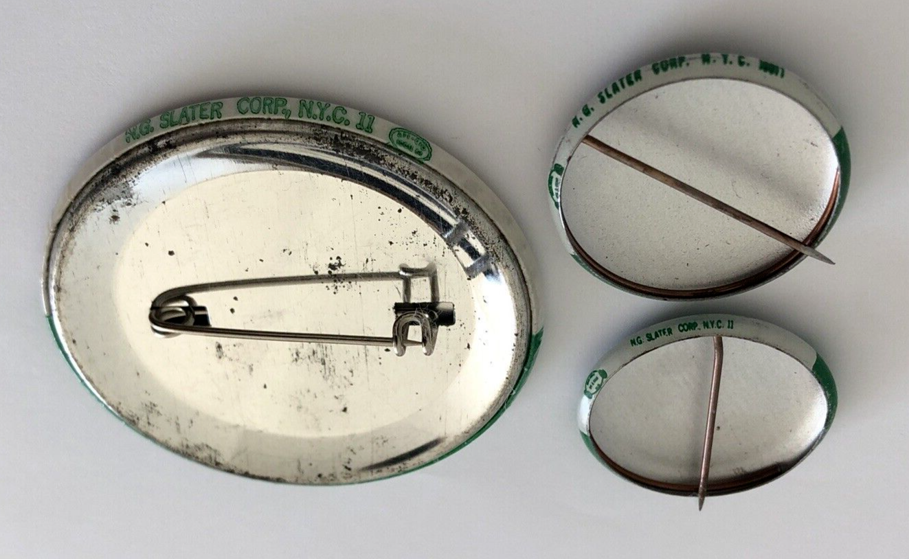 Vtg Lot of 5 Carter Mondale '76 Presidential Metal Pinback Buttons B3 ...