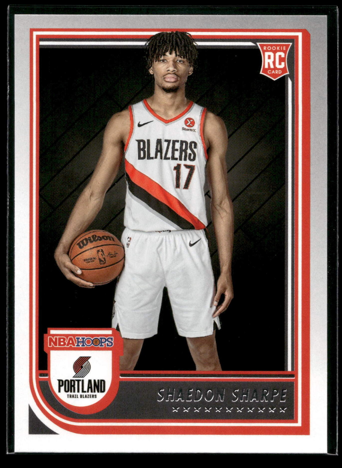 2022-23 Panini NBA Hoops Shaedon Sharpe ROOKIE CARD Trail Blazers #237 ...