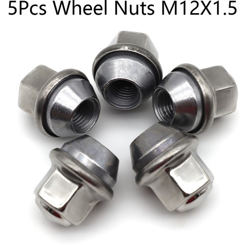 5x Wheel Bolts Lug Nut M12x1.5 For Ford Focus Fusion Escape EcoSport ...